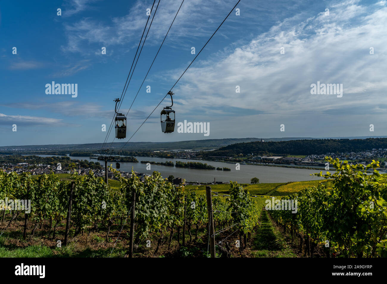 Cable car to the niederwald monument hi-res stock photography and ...