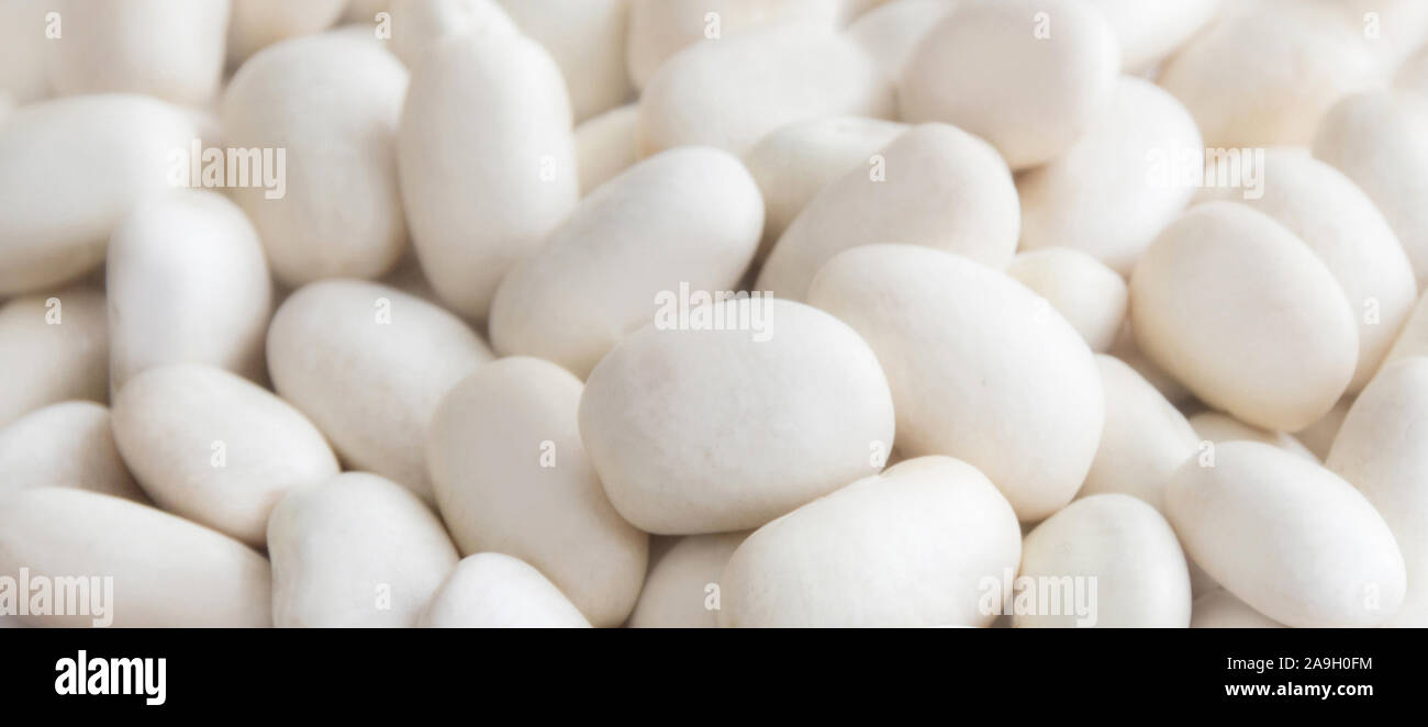 Healthy white beans close up Stock Photo - Alamy
