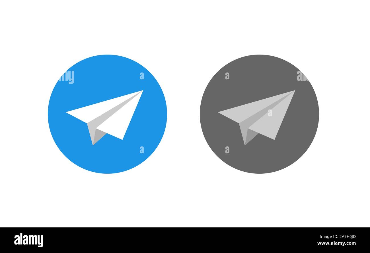 Paper message icons. Paper plane icon, email sign Stock Vector Image ...