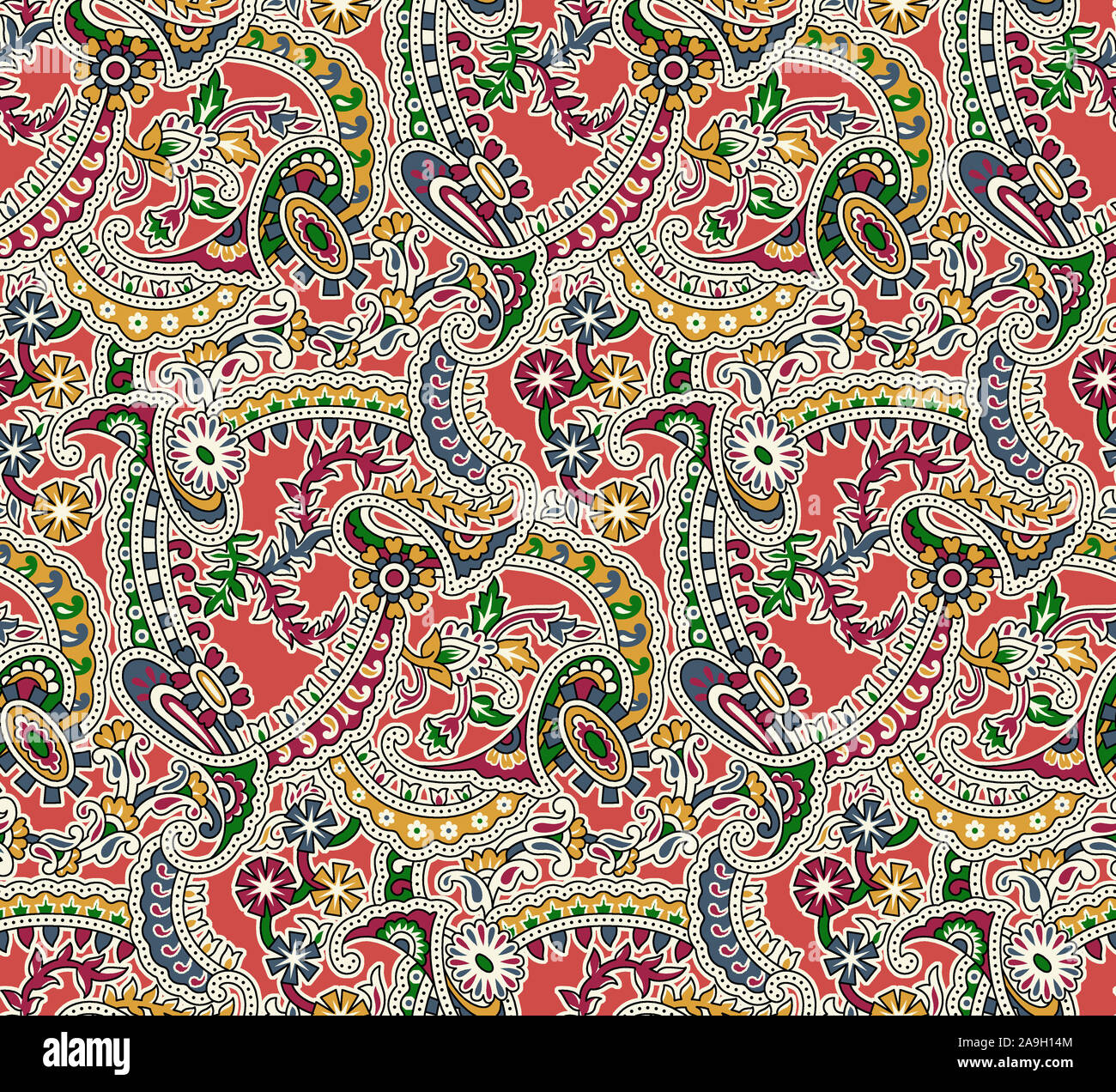paisley colorful traditional design background Stock Photo - Alamy
