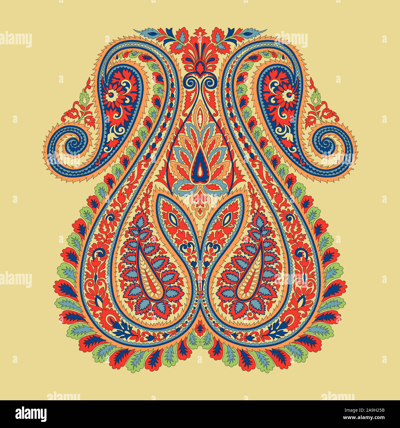 paisley colorful traditional design background Stock Photo - Alamy
