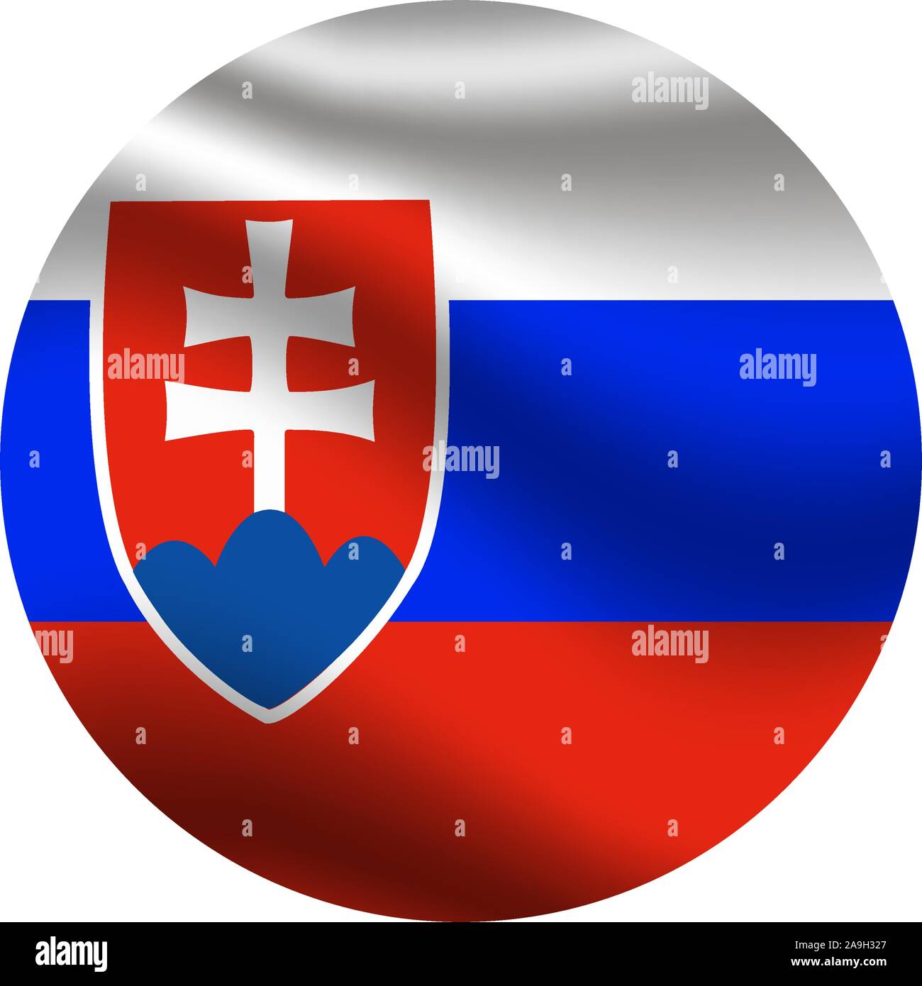 Beautiful national flag of Slovak Republic, know as Slovakia. original ...