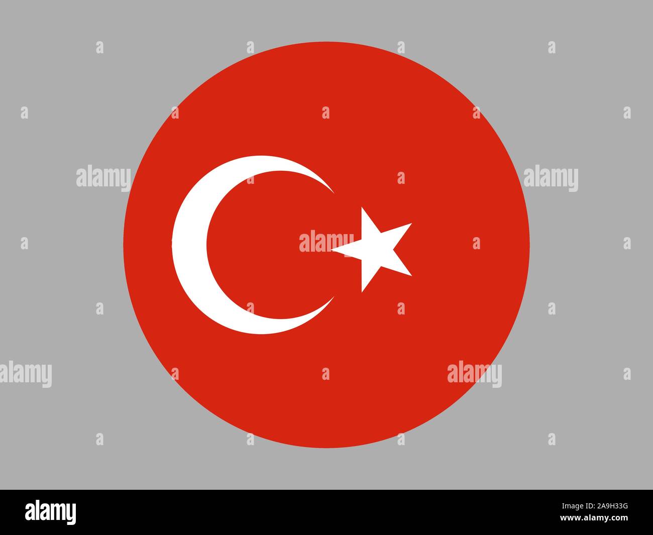 Beautiful national flag of Republic of Turkey, original colors and ...
