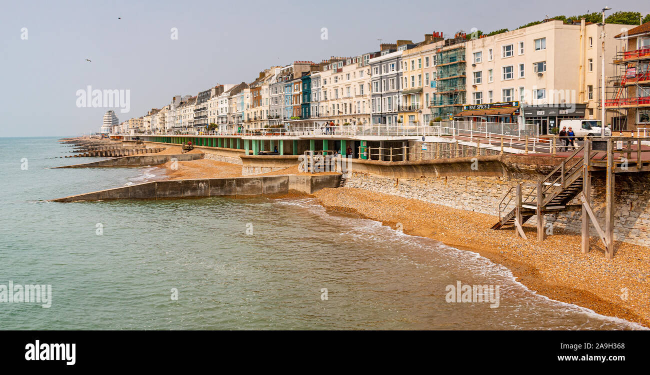 St Leonards Historic Victorian Sea Front Stock Photo - Alamy