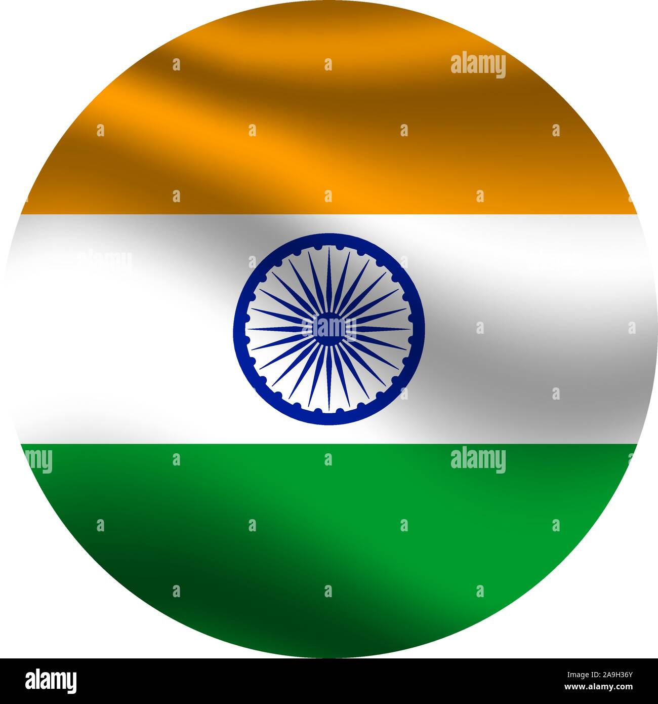 National flag of Republic of India. original colors and proportion ...