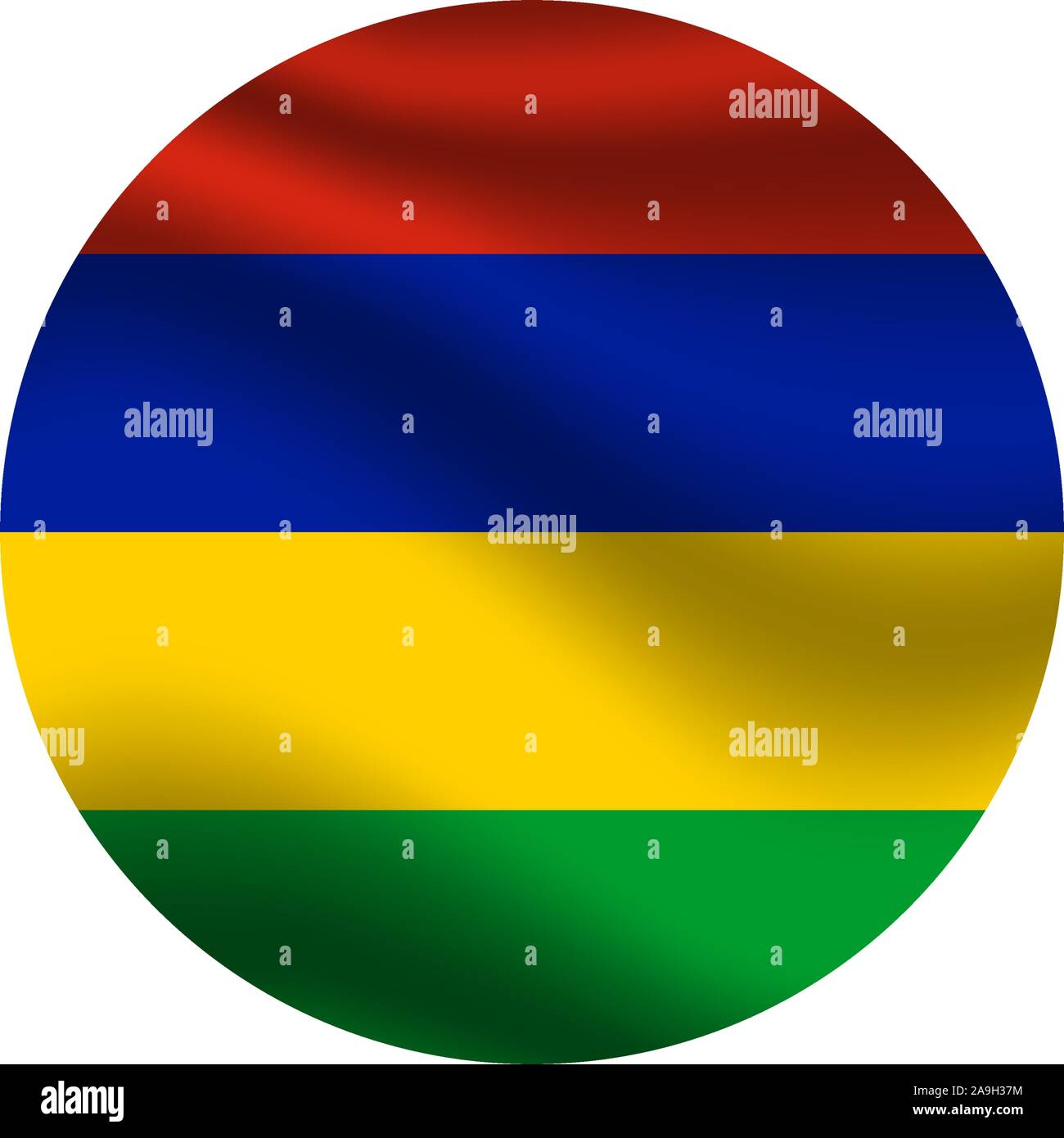 National flag of Republic of Mauritius . original colors and proportion ...