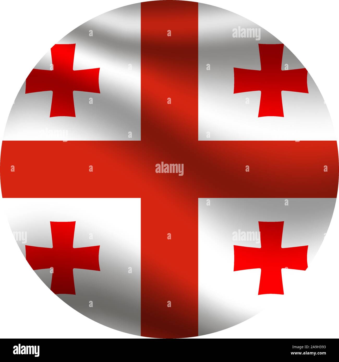 National flag of Georgia. original colors and proportion. Simply vector ...