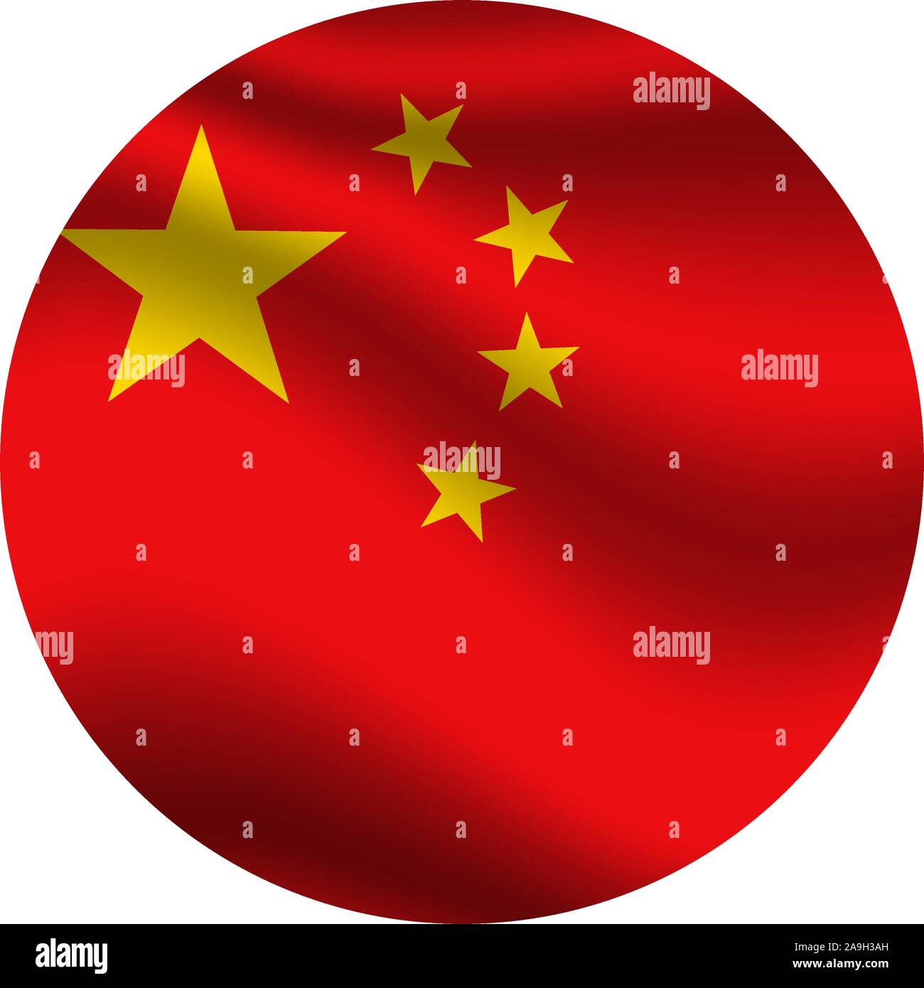 National flag of Peoples Republic of China . original colors and ...