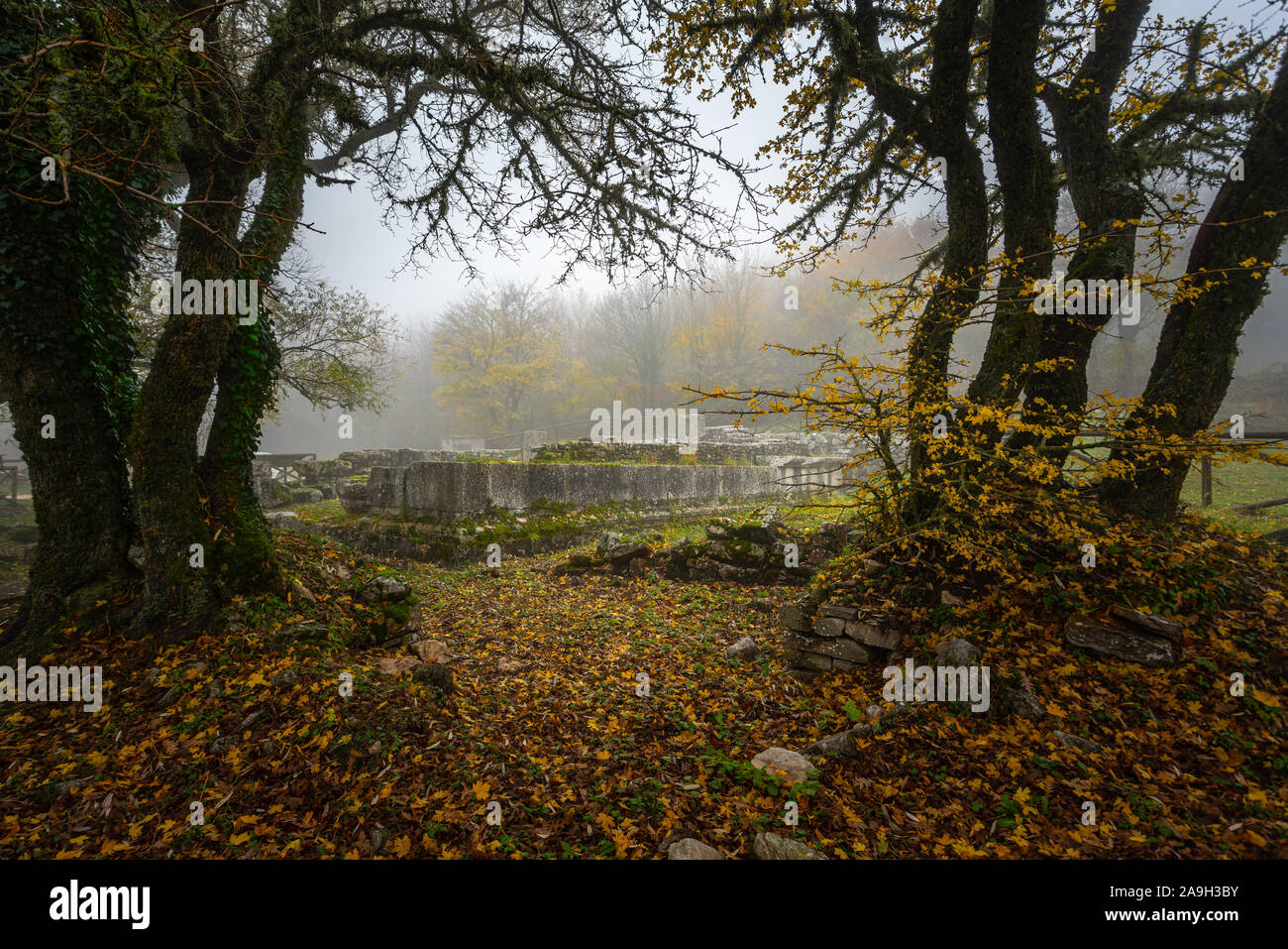 The remains of a small temple belonging to the Samnite era, II sec. B.C ...