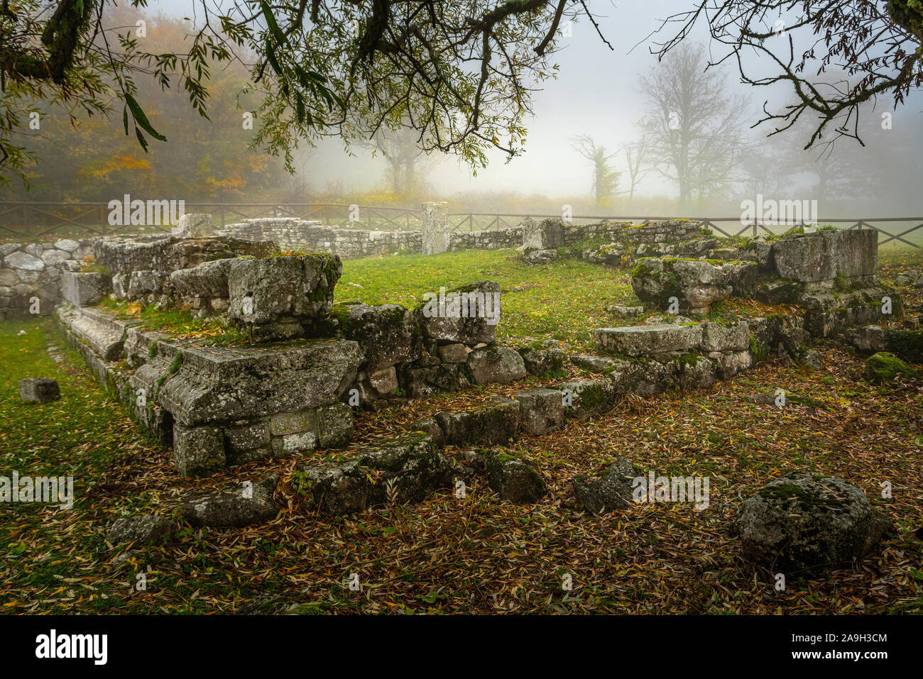 The remains of a small temple belonging to the Samnite era, II sec. B.C ...