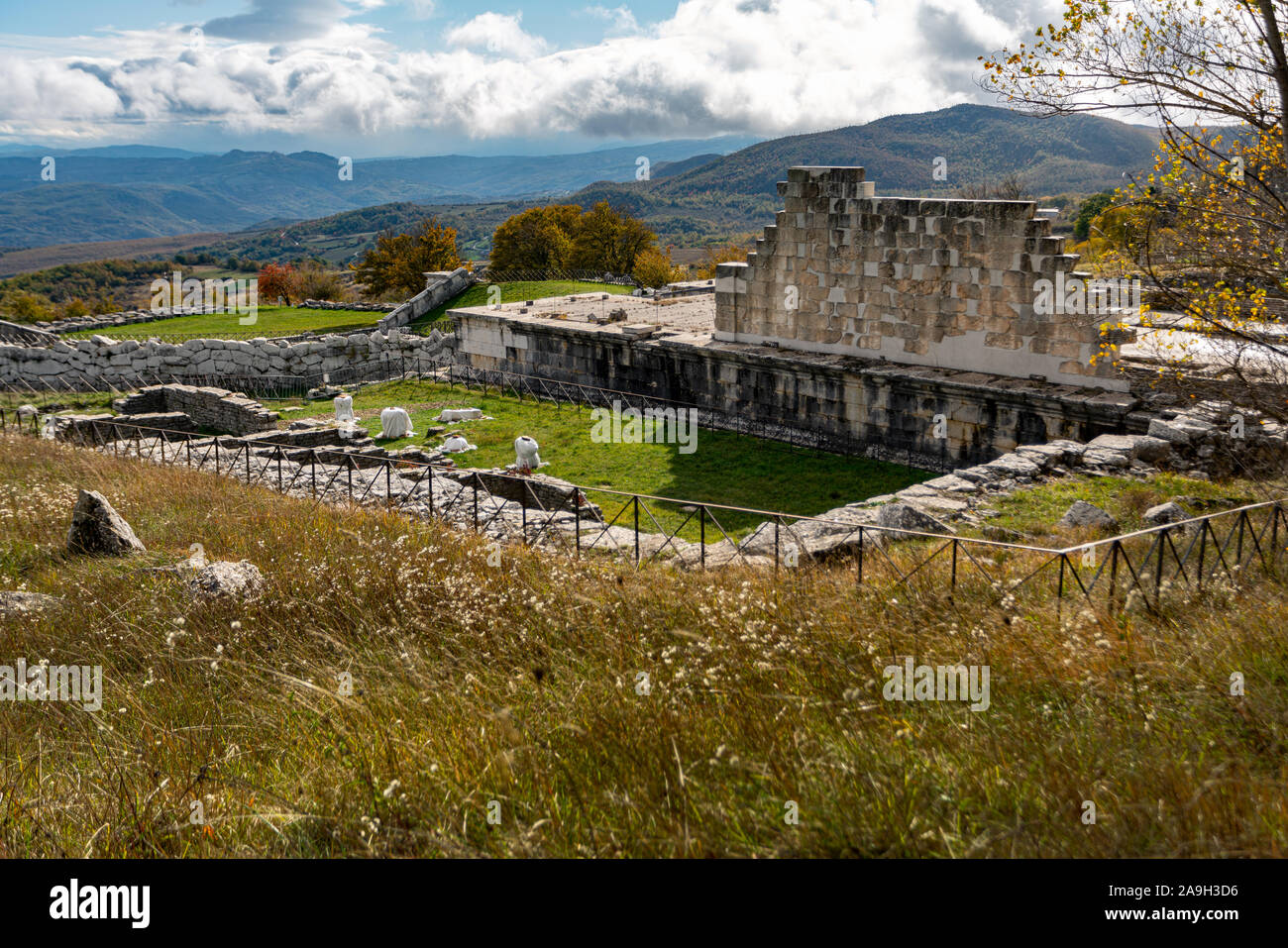 Archaeological area of the Samnite Sanctuary of Pietrabbondante, Italic ...