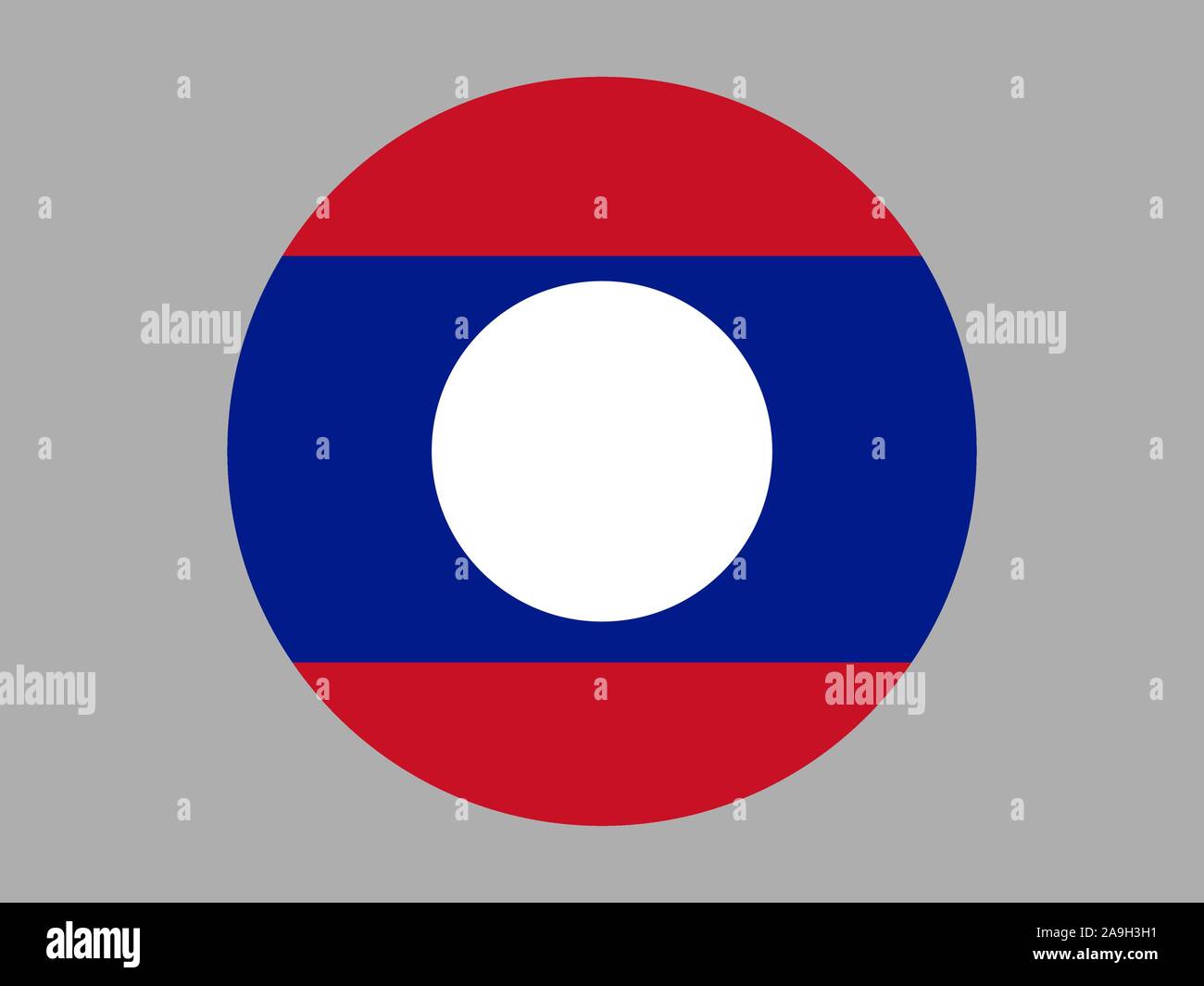 National flag of Lao Peoples Democratic Republic . original colors and ...