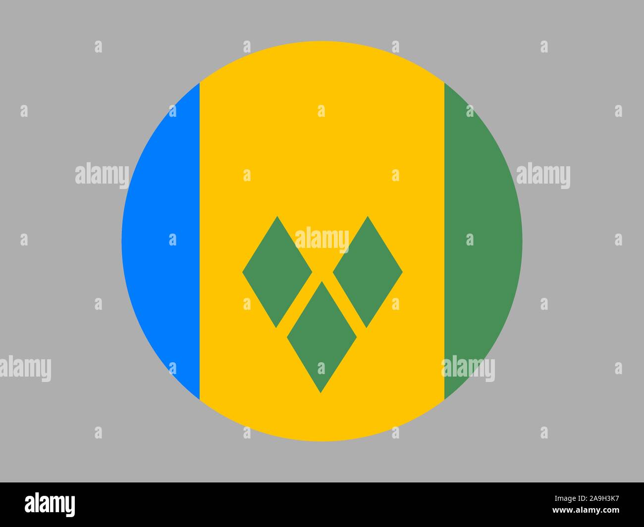 Beautiful national flag of Saint Vincent and Grenadines. original ...