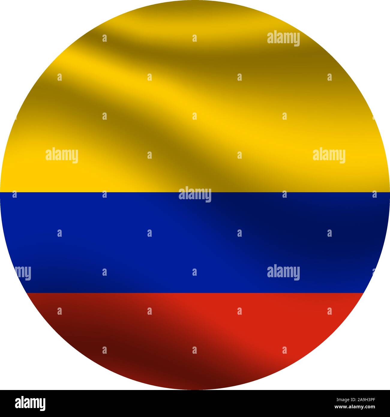 National flag of Republic of Colombia. original colors and proportion ...