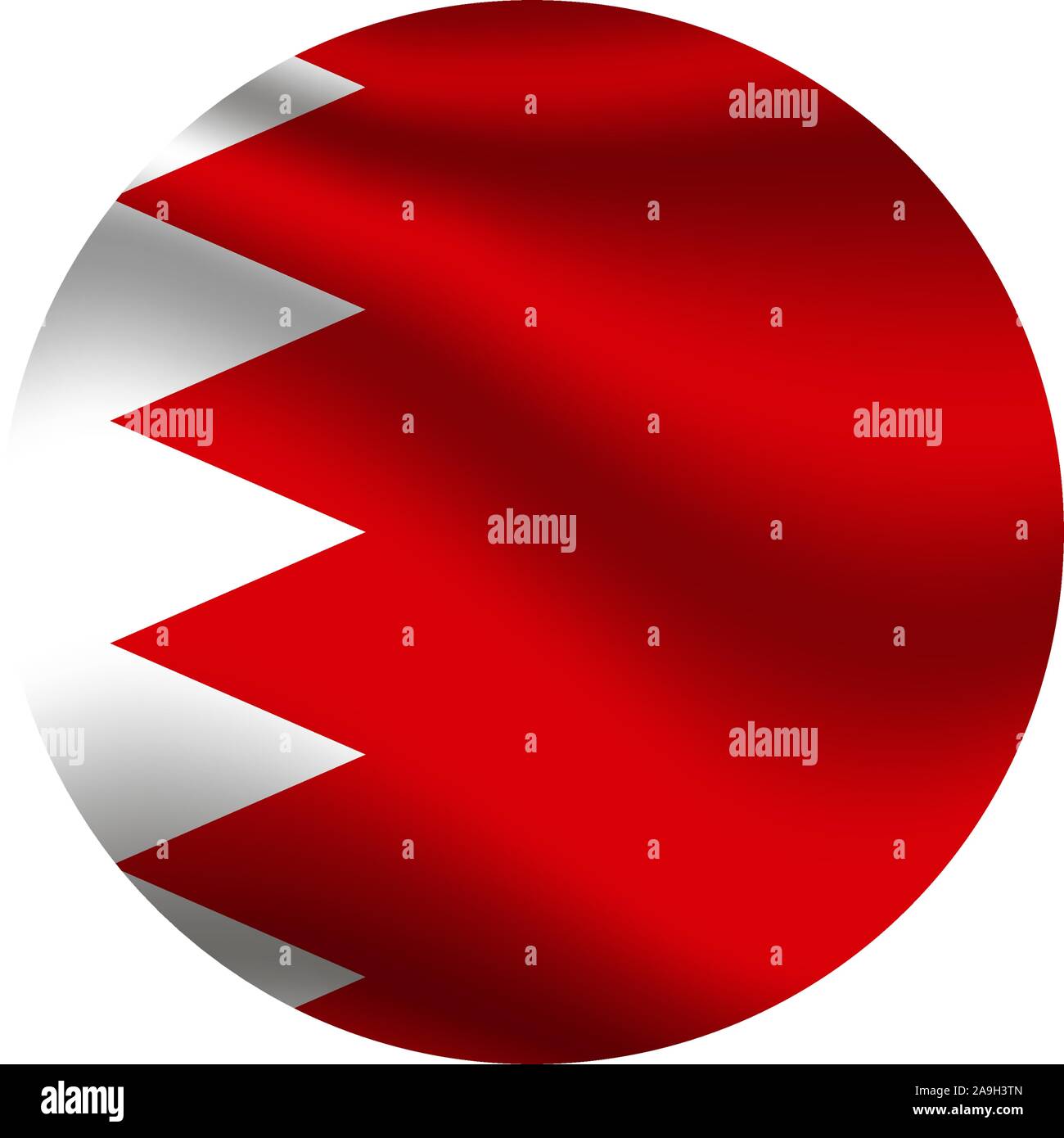 National flag of Kingdom of Bahrain. original colors and proportion ...
