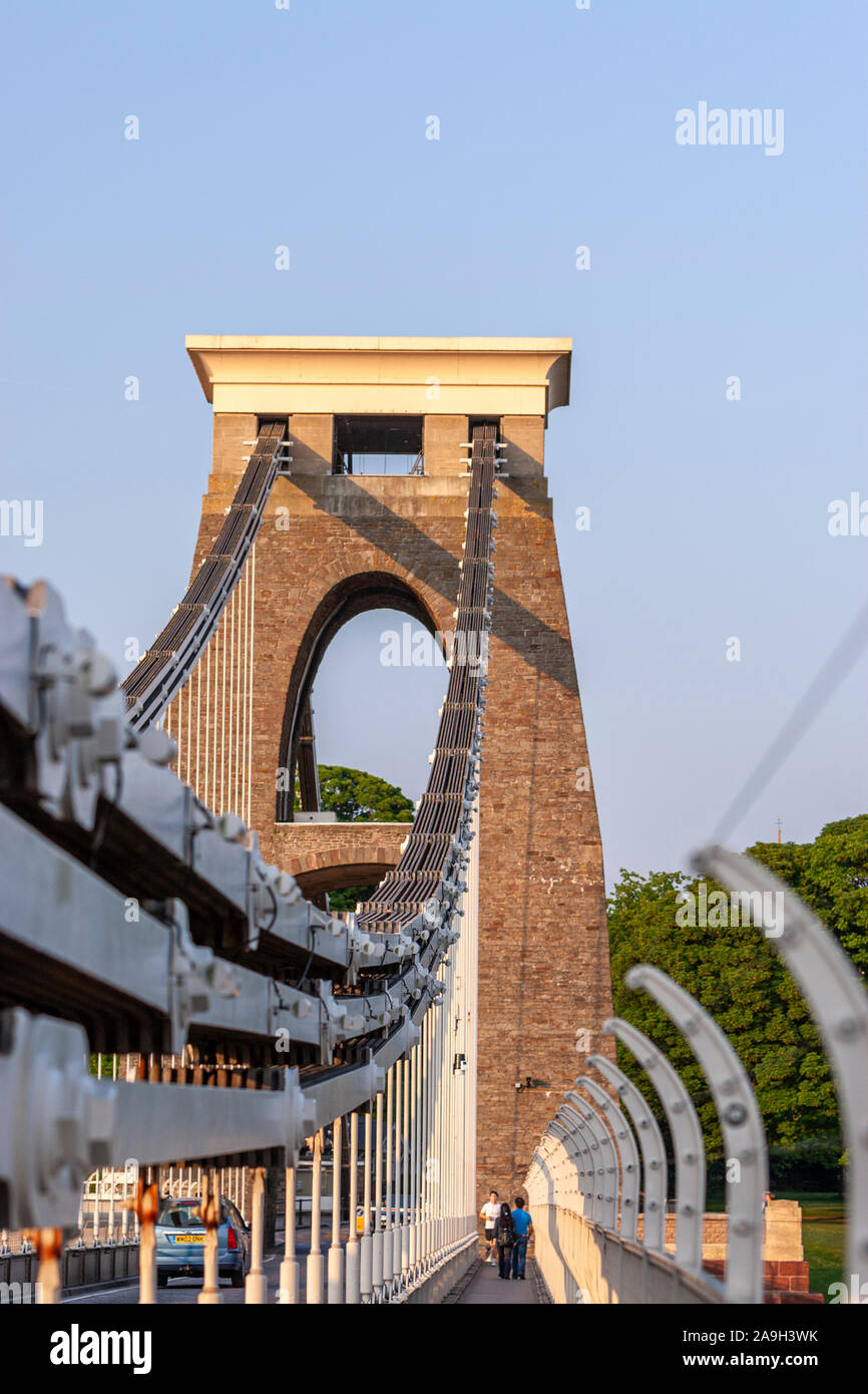 Clifton Suspension Bridge over Avon Gorge, built to a design by William ...