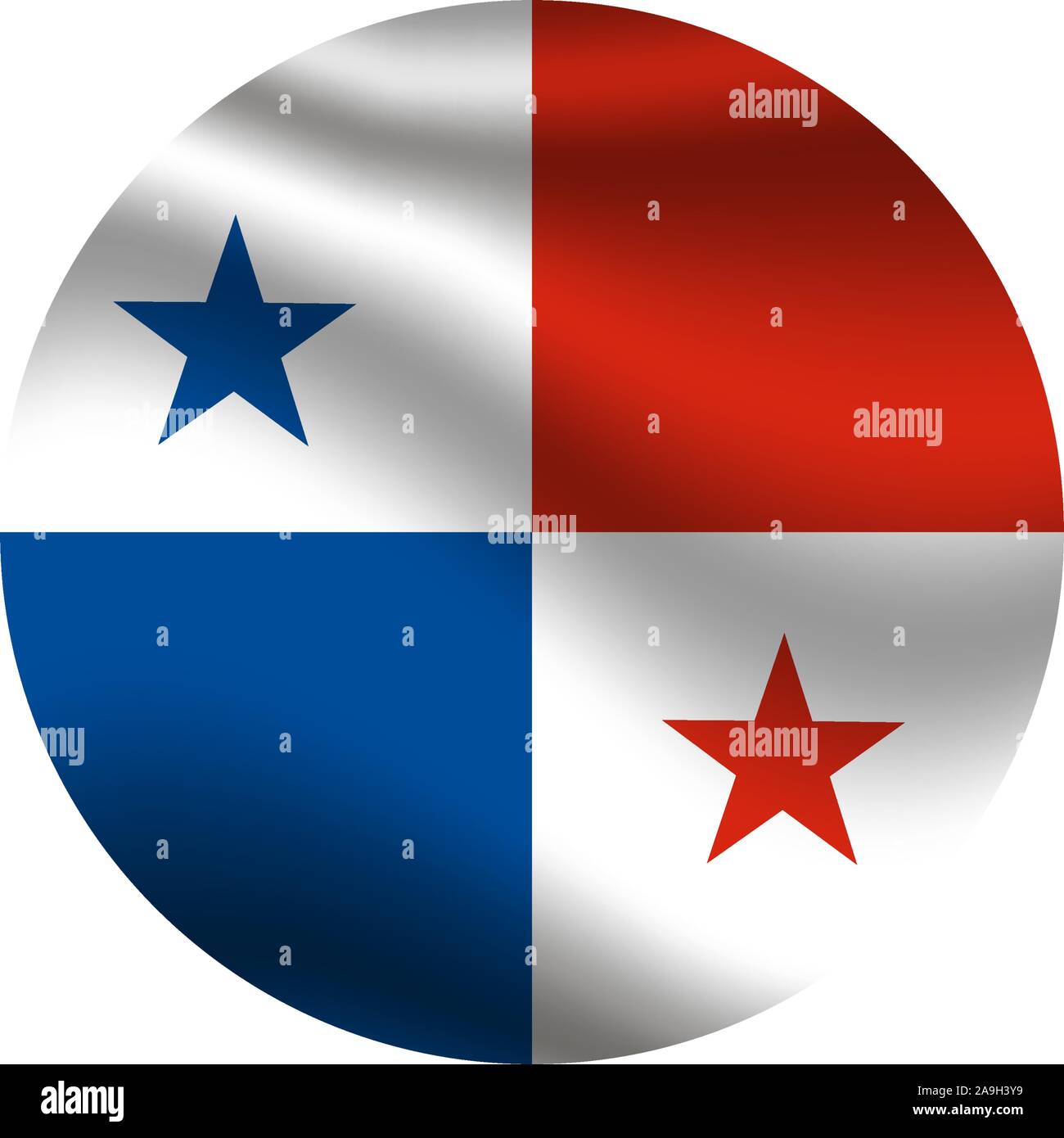 Beautiful national flag of Republic of Panama. original colors and ...