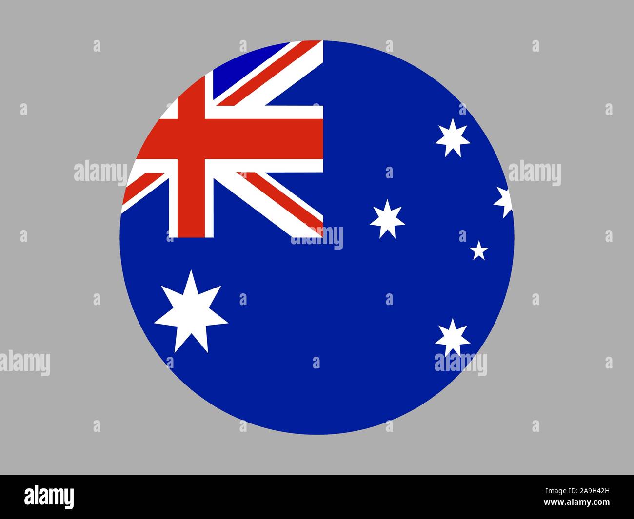 National flag of Commonwealth of Australia. original colors and ...
