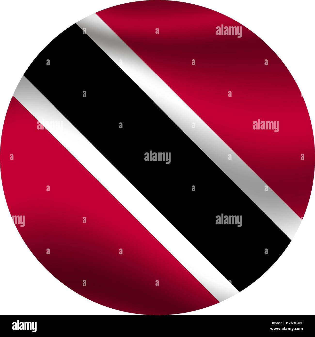 Beautiful national flag of Republic of Trinidad and Tobago, original ...