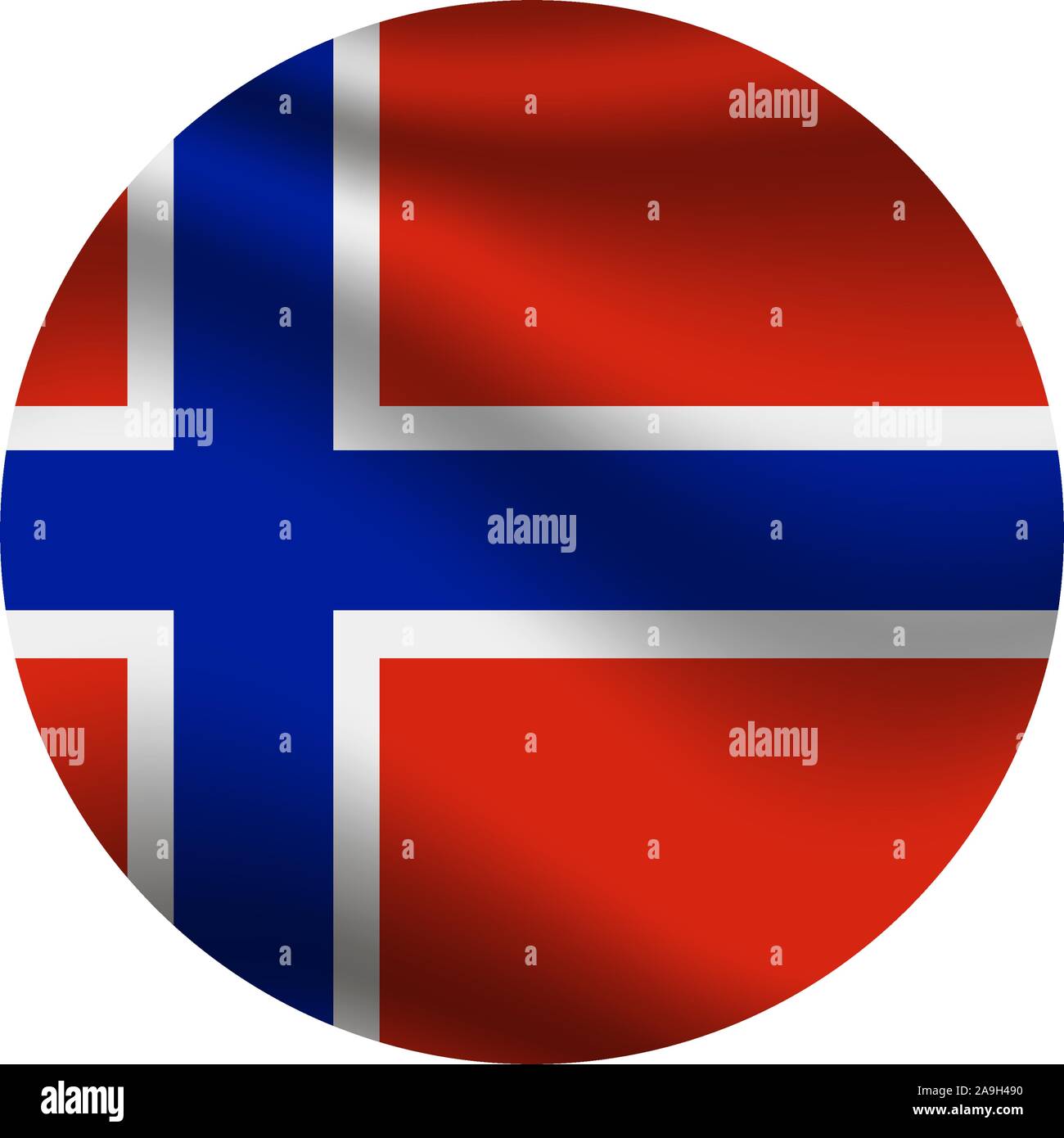 Beautiful national flag of Kingdom of Norway. original colors and ...