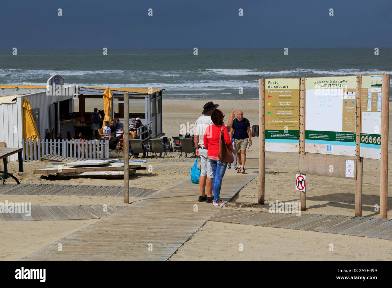 Beach, Soulac-sur-Mer, Medoc Atlantique, France Stock Photo - Alamy