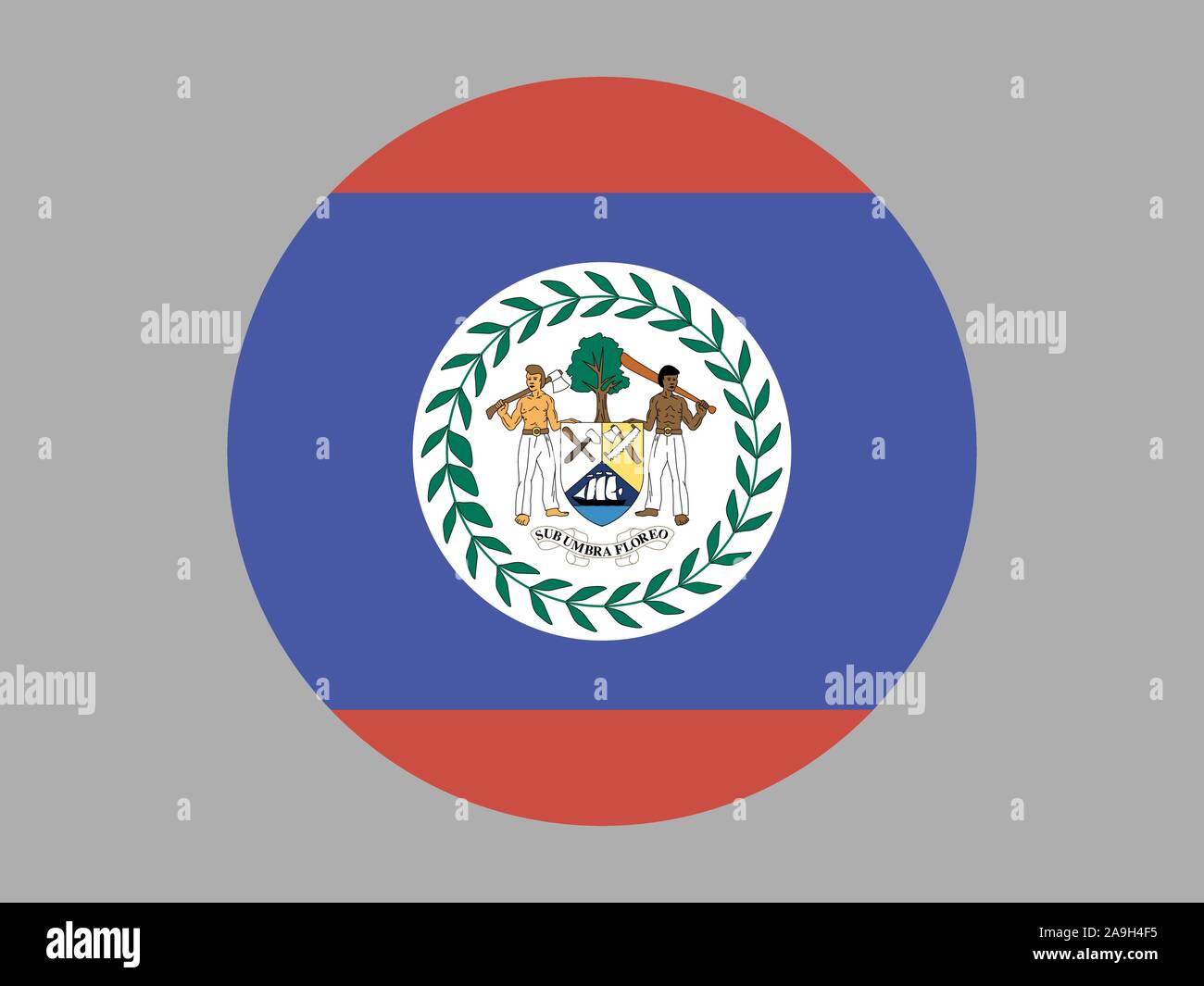 National flag of Belize . original colors and proportion. Simply vector ...