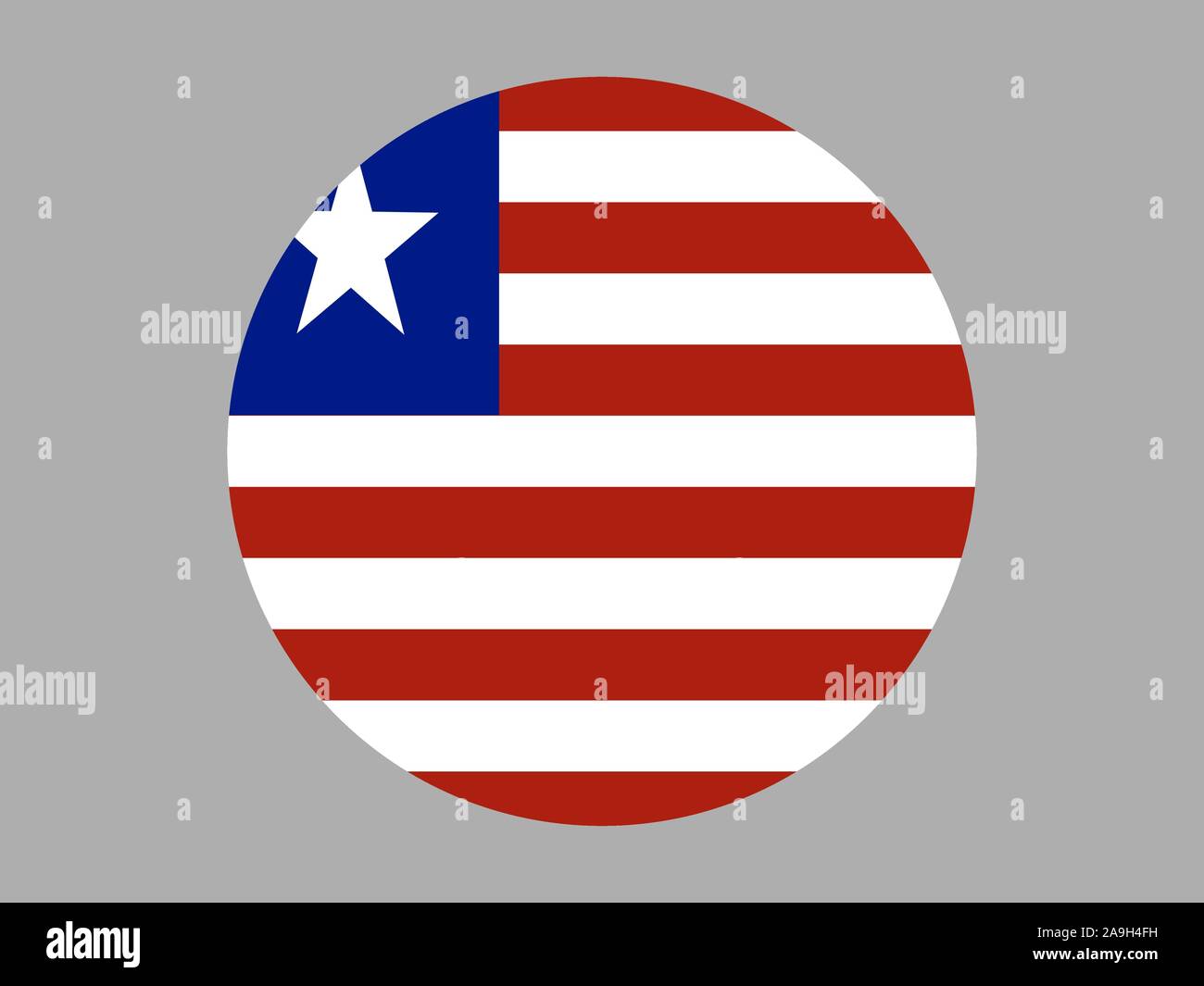 National flag of Republic of Liberia. original colors and proportion ...