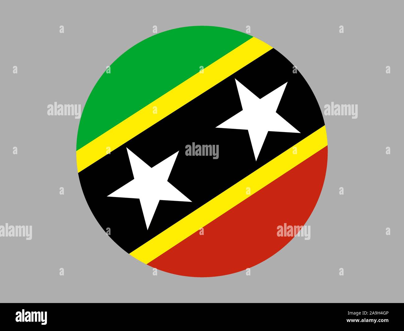 Beautiful national flag of Federation of Saint Christopher and Nevis ...