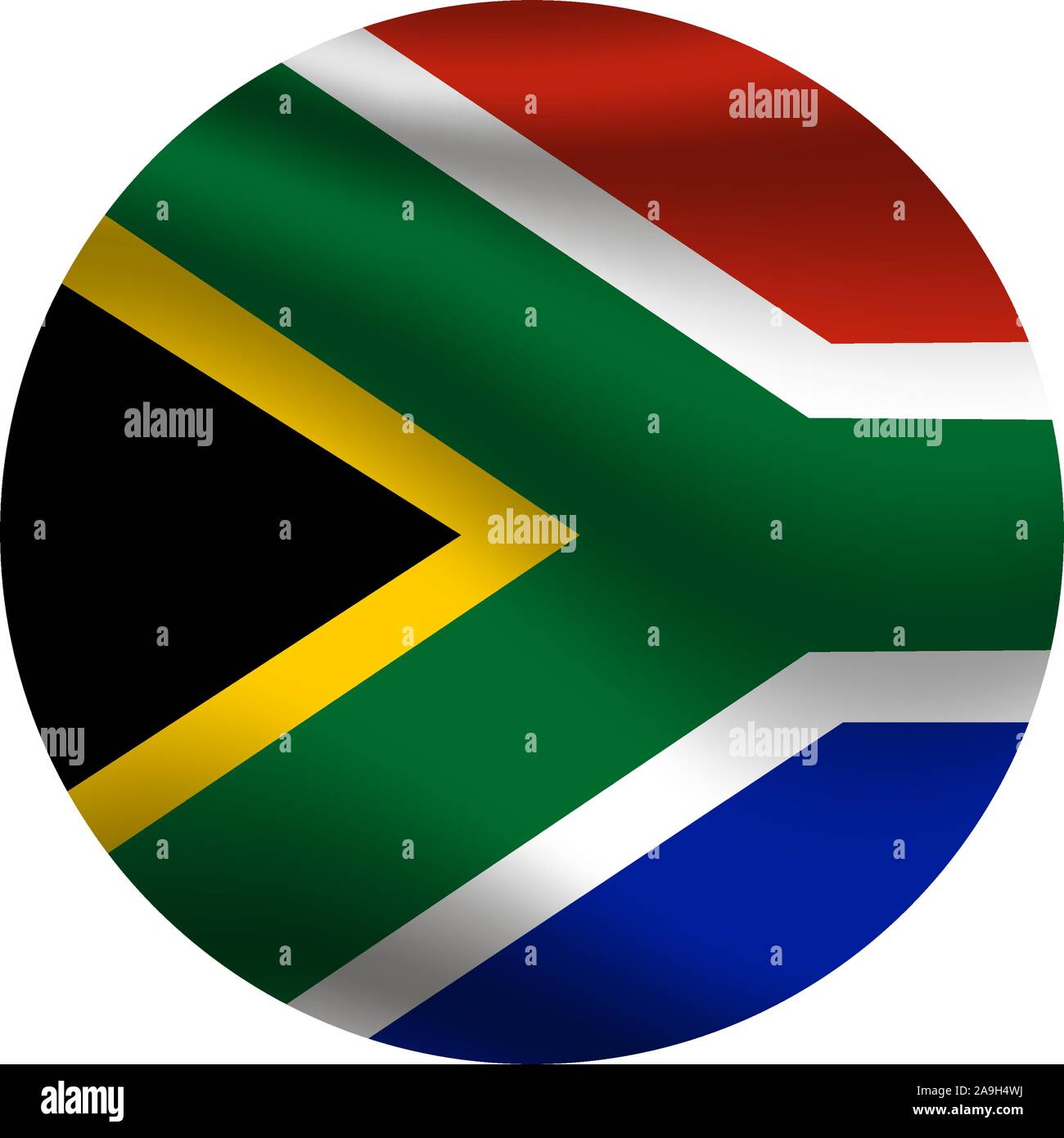 Beautiful national flag of Republic of South Africa. original colors ...