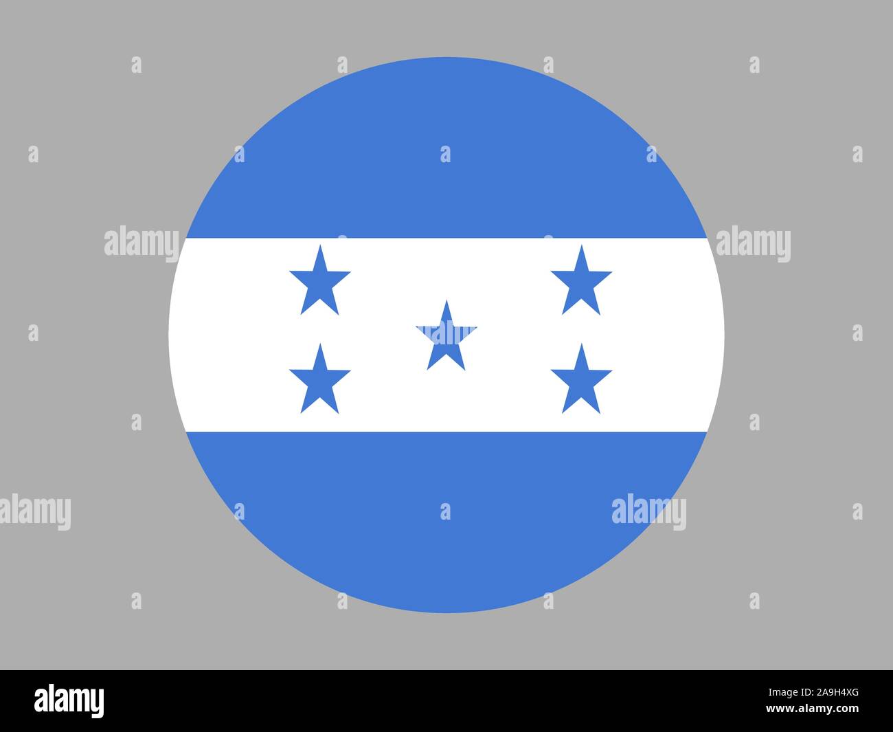 National flag of Republic of Honduras. original colors and proportion ...