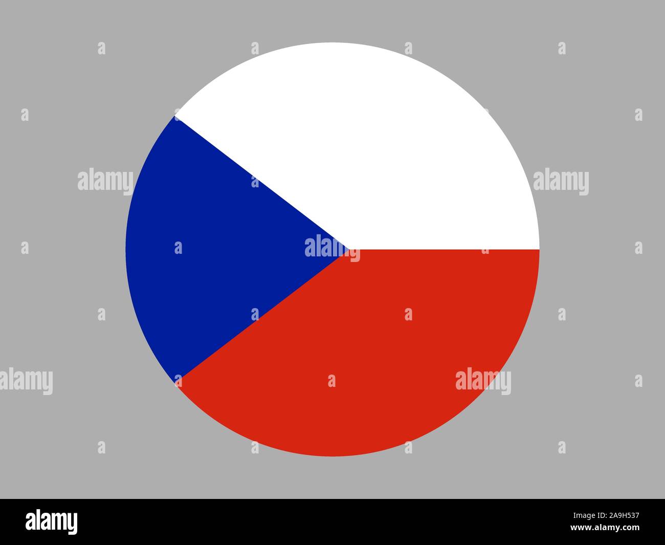 National flag of Czhech Republic. original colors and proportion ...
