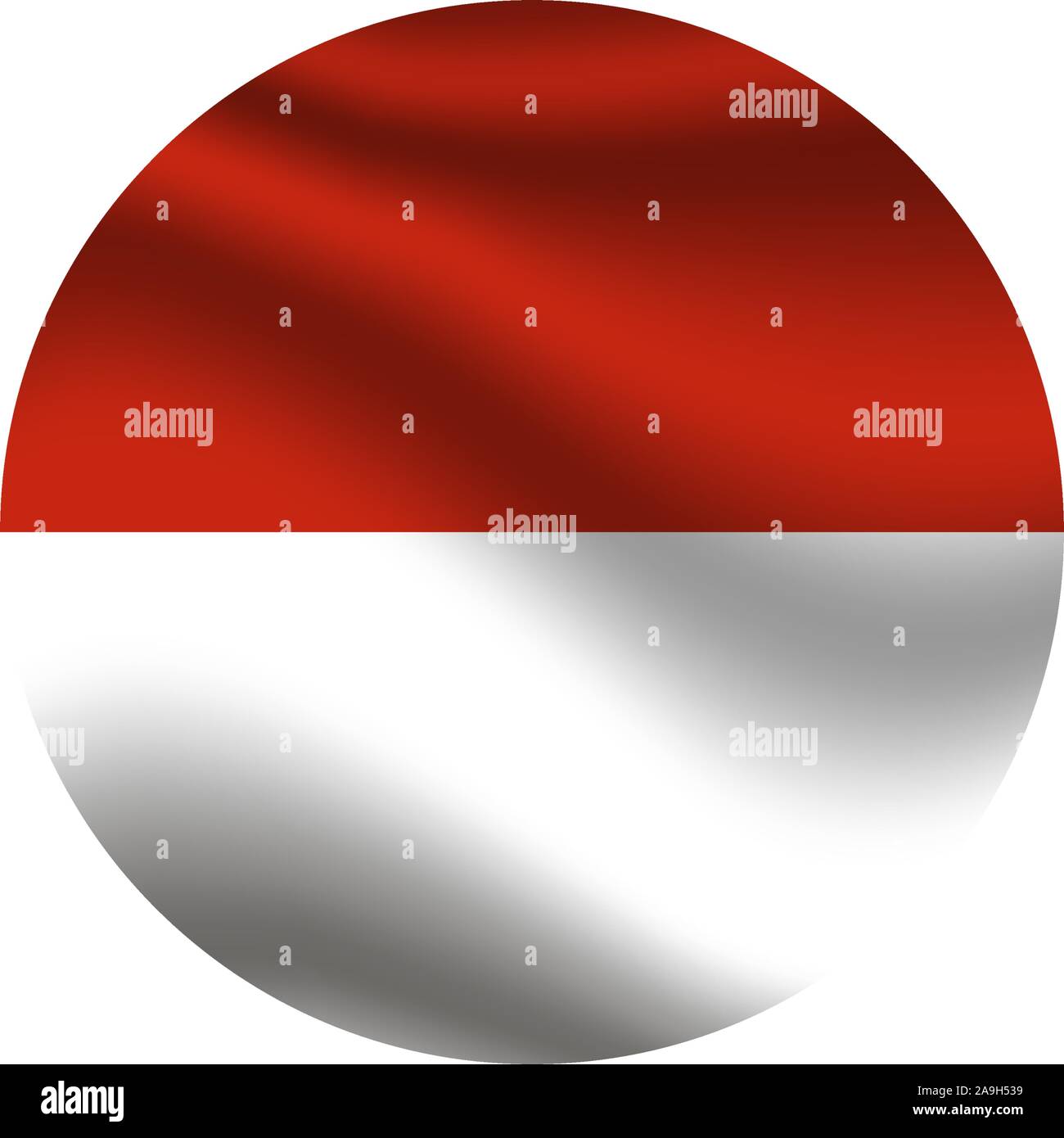 National flag of Principality of Monaco. original colors and proportion ...