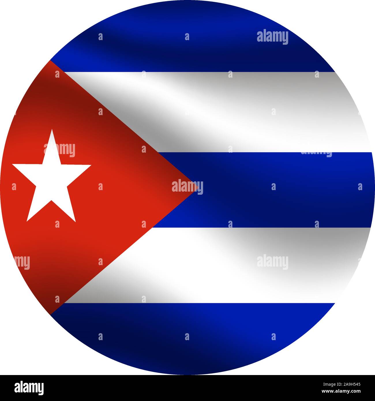 National flag of Republic of Cuba . original colors and proportion ...