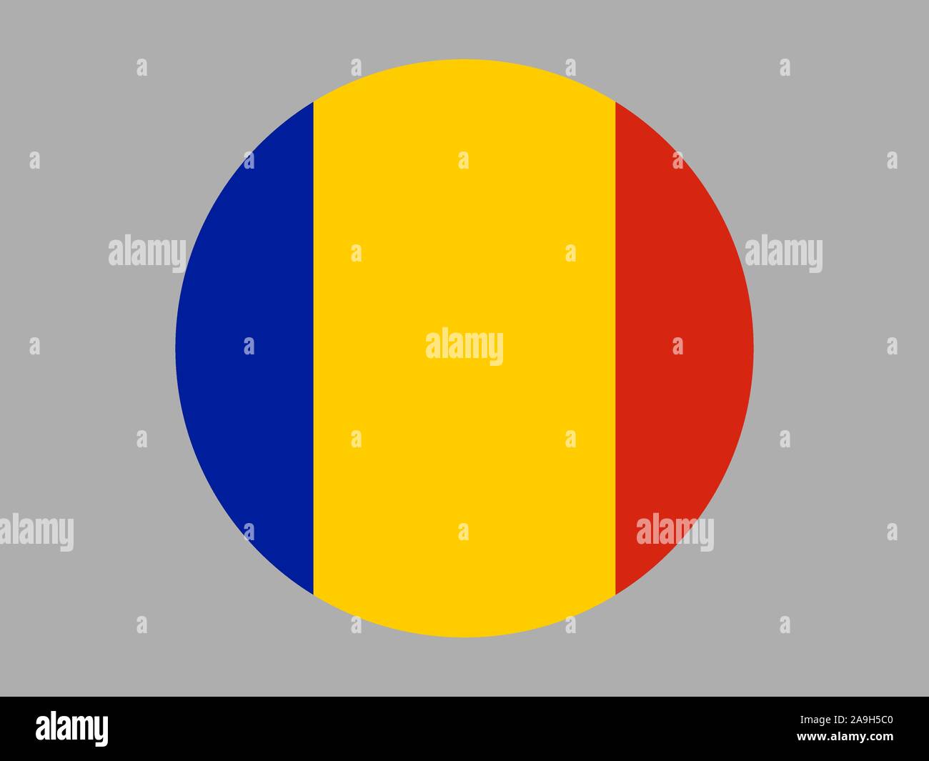 National flag of Republic of Chad. original colors and proportion ...