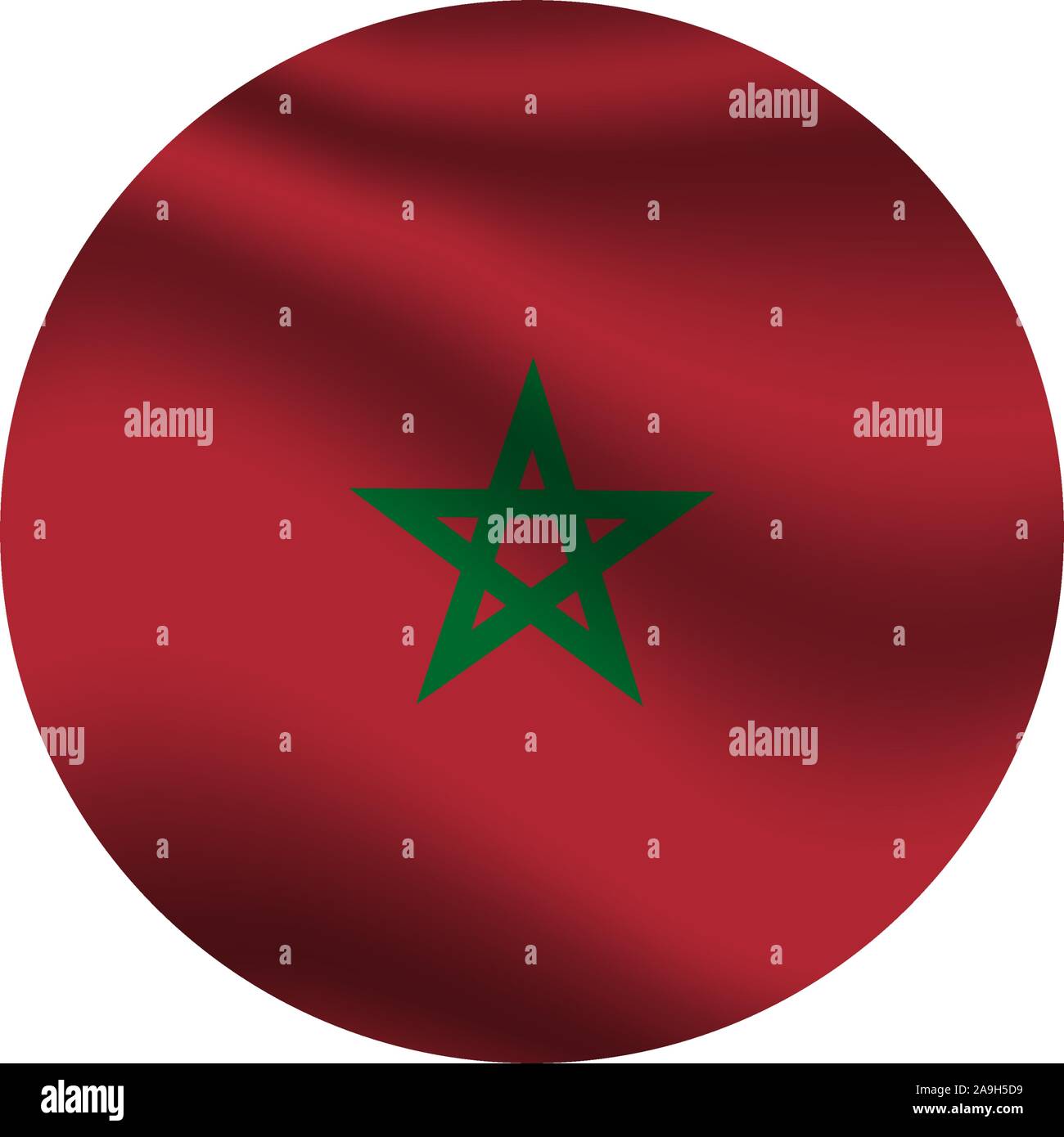 National flag of Kingdom of Morocco. original colors and proportion ...