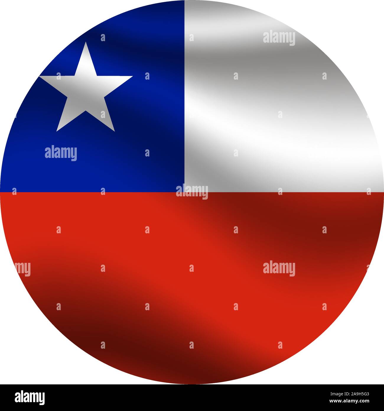 National flag of Republic of Chile. original colors and proportion ...