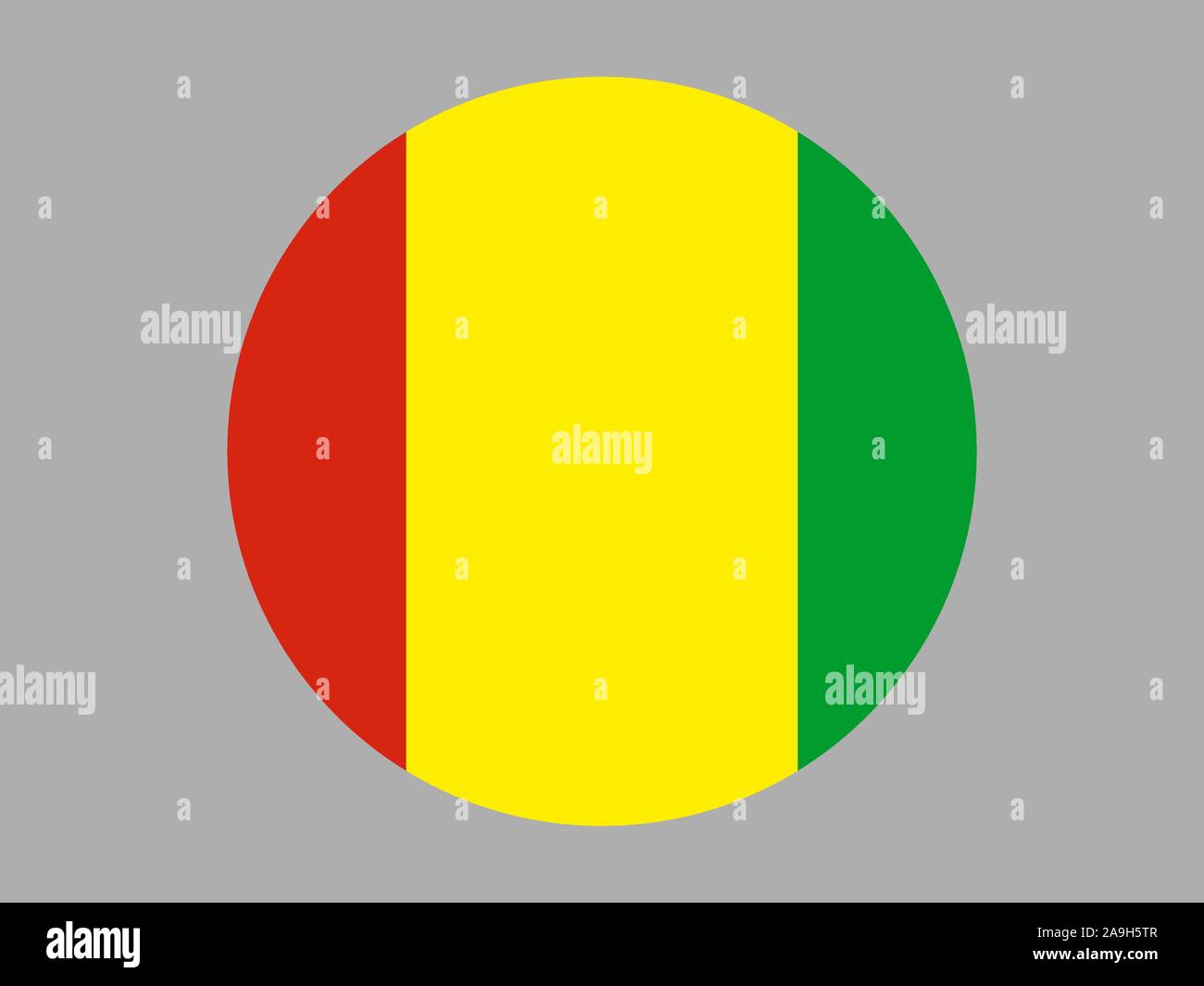 National flag of Republic of Guinea. original colors and proportion ...