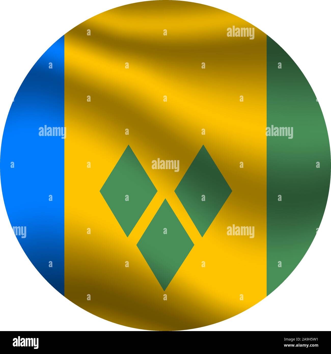 Beautiful national flag of Saint Vincent and Grenadines. original ...