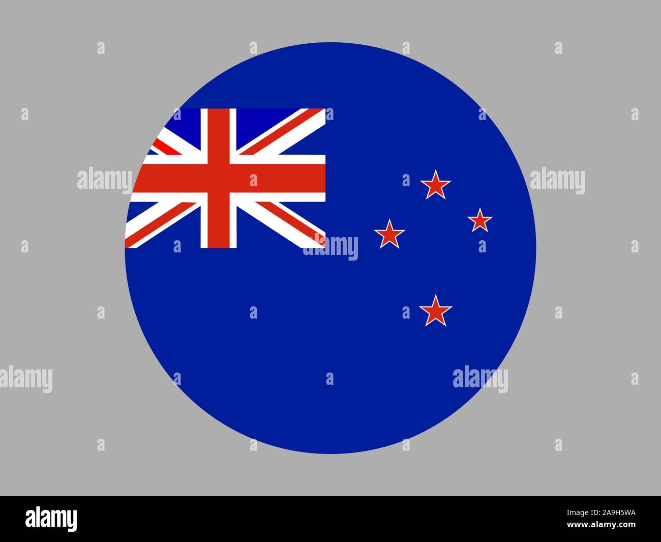 National flag of New Zealand. original colors and proportion. Simply ...