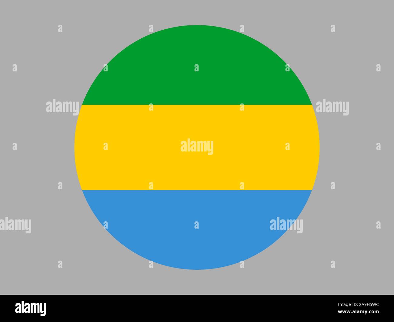 National flag of Gabonese Republic. original colors and proportion ...