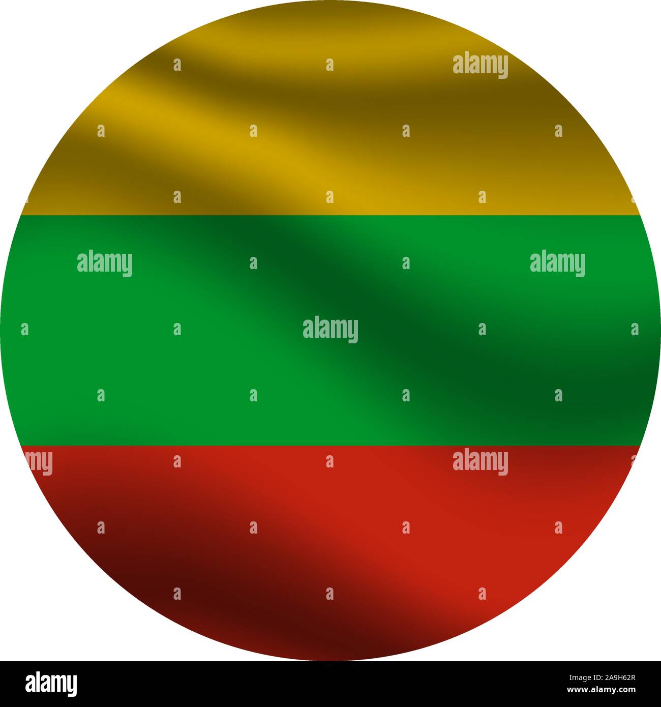 National flag of Republic of Lithuania. original colors and proportion ...