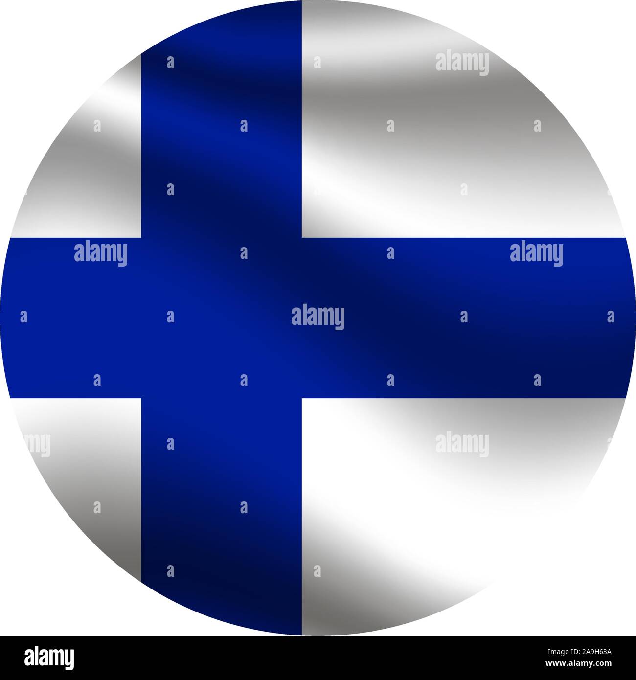 National flag of Republic of Finland. original colors and proportion ...