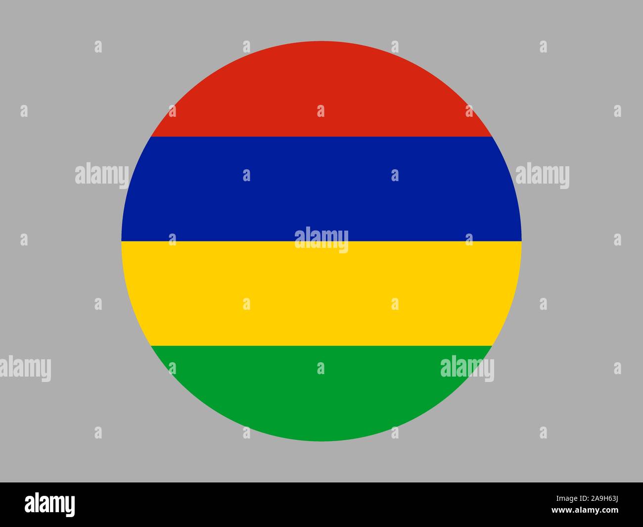 National flag of Republic of Mauritius . original colors and proportion ...