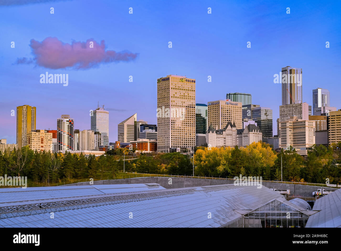 Downtown, skyline, Edmonton, Alberta, Canada Stock Photo - Alamy