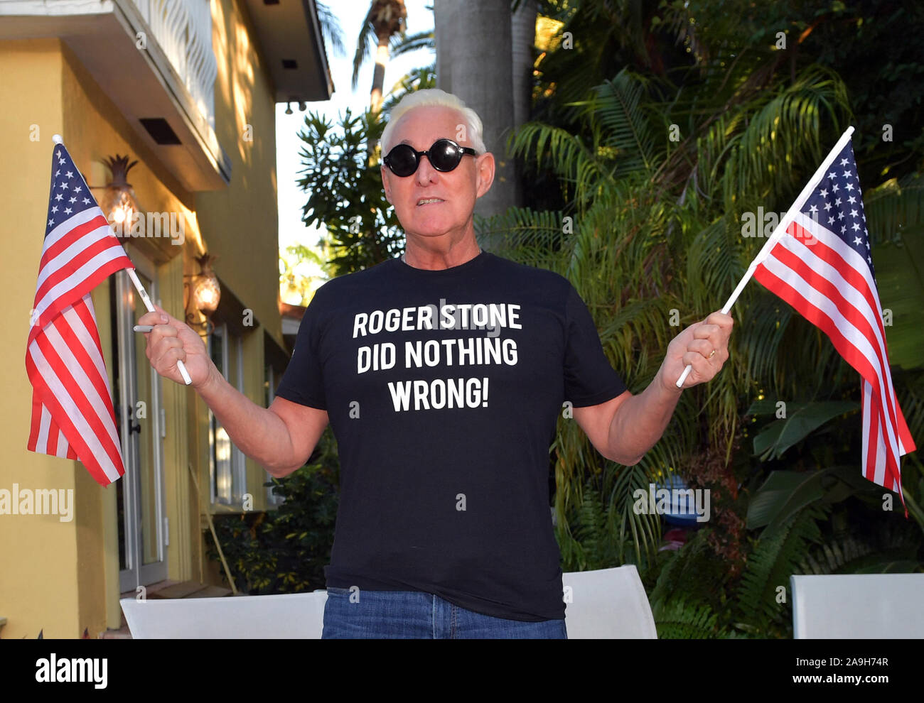 MIAMI, FL - FEBRUARY 06: (EXCLUSIVE COVERAGE) Trump ally Roger Stone ...