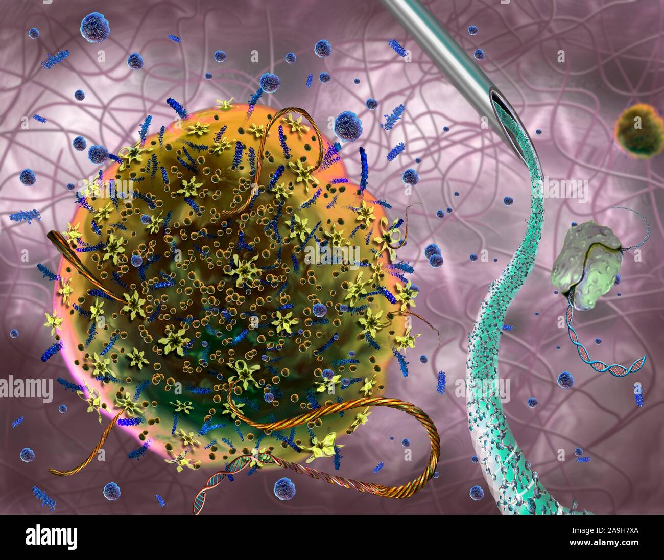 Genetic engineering, illustration Stock Photo - Alamy