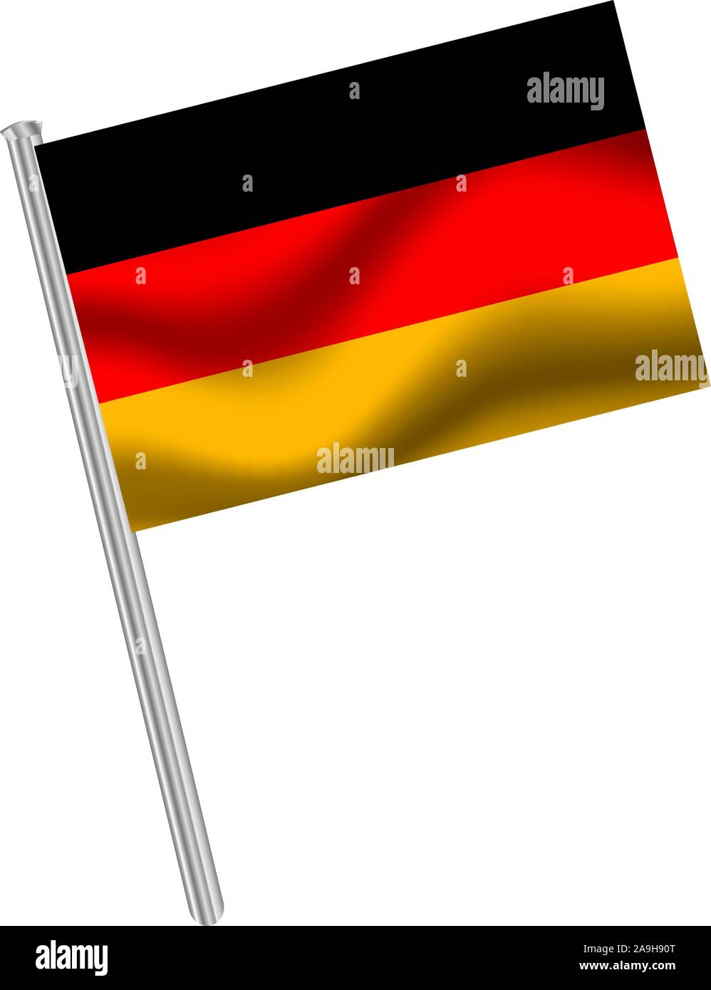 National flag of Federal Republic of Germany. original colors and ...