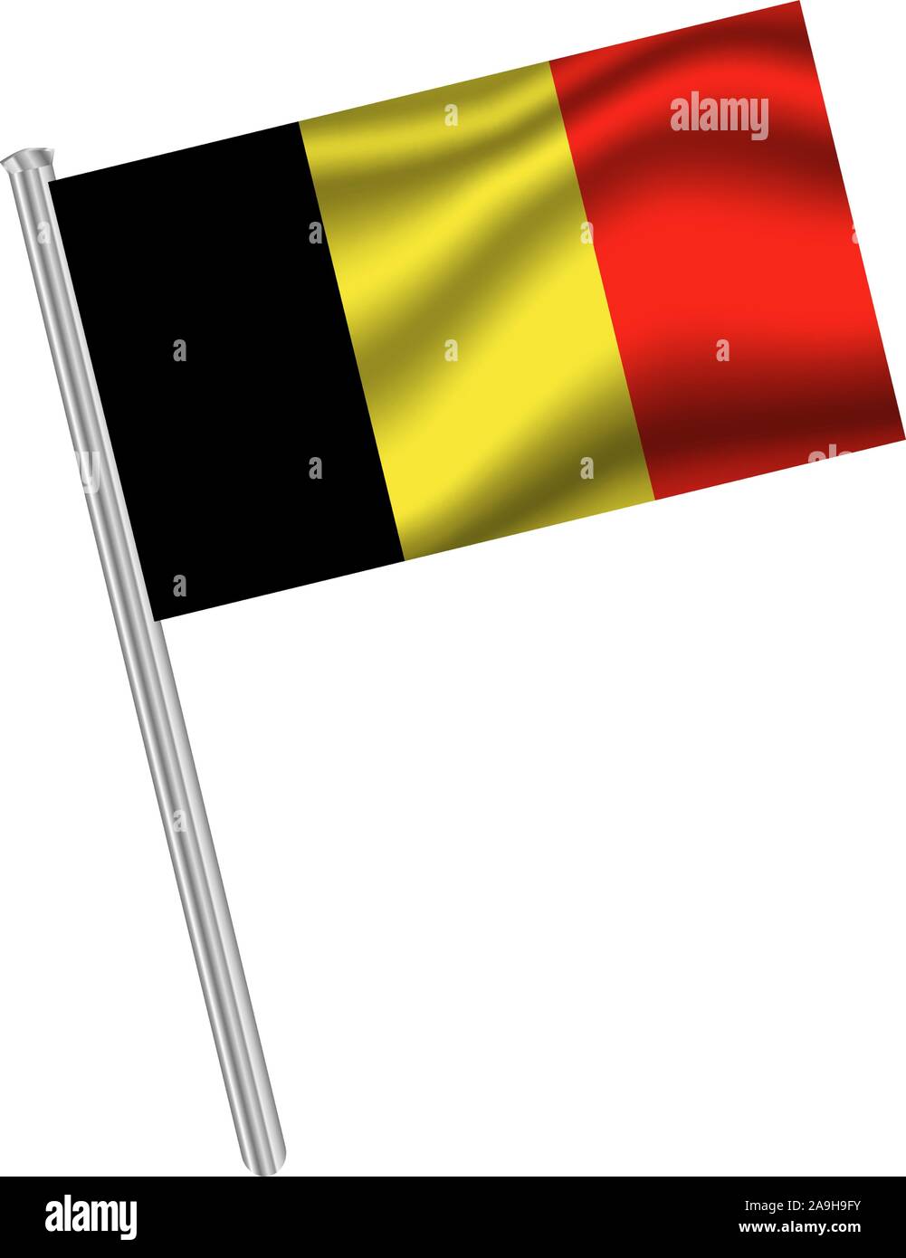 National flag of Kingdom of Belgium . original colors and proportion ...