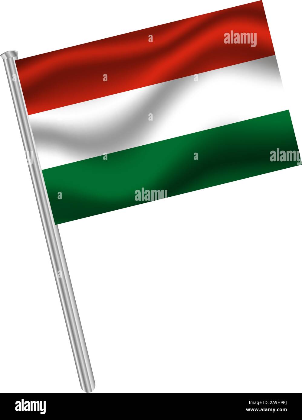 National flag of Hungary. original colors and proportion. Simply vector ...