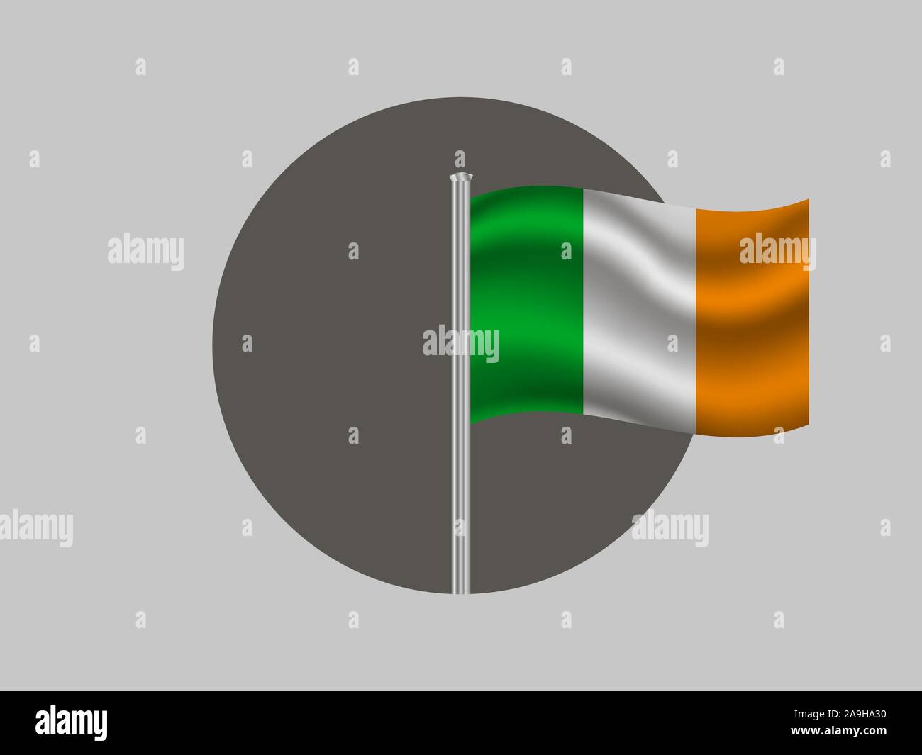 National flag of Ireland . original colors and proportion. Simply ...